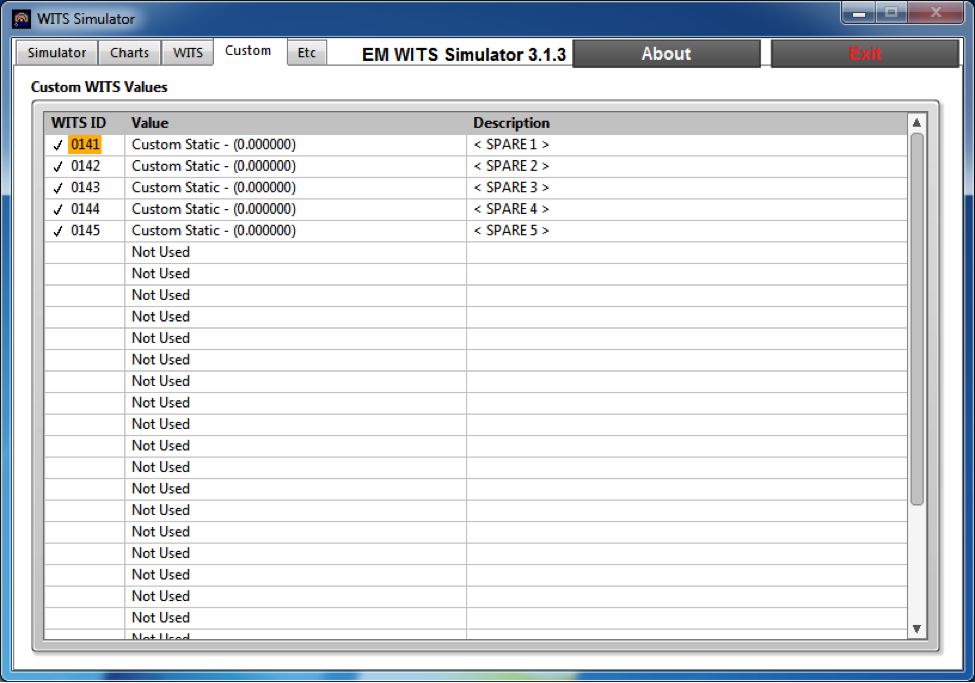 WITS Simulator from Erdos Miller