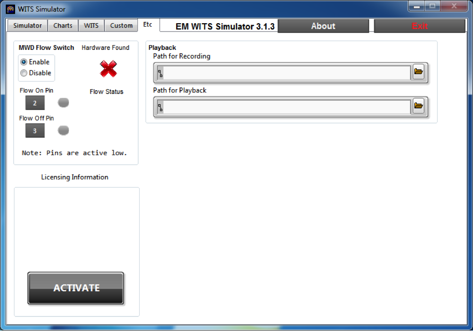 WITS Simulator from Erdos Miller