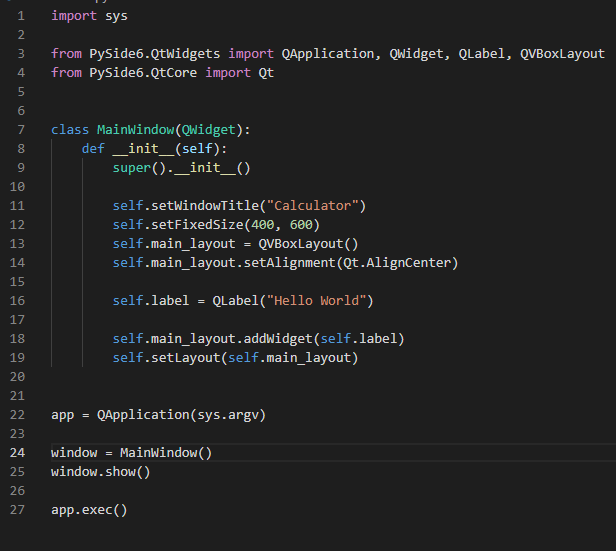 Crear una calculadora con Pyside